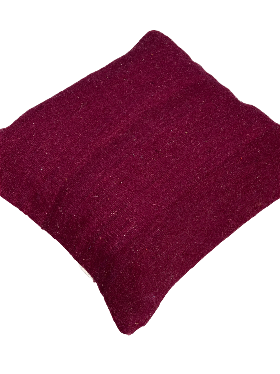Anzal's Flatweave Pillow - Solid Purple– Salam Hello