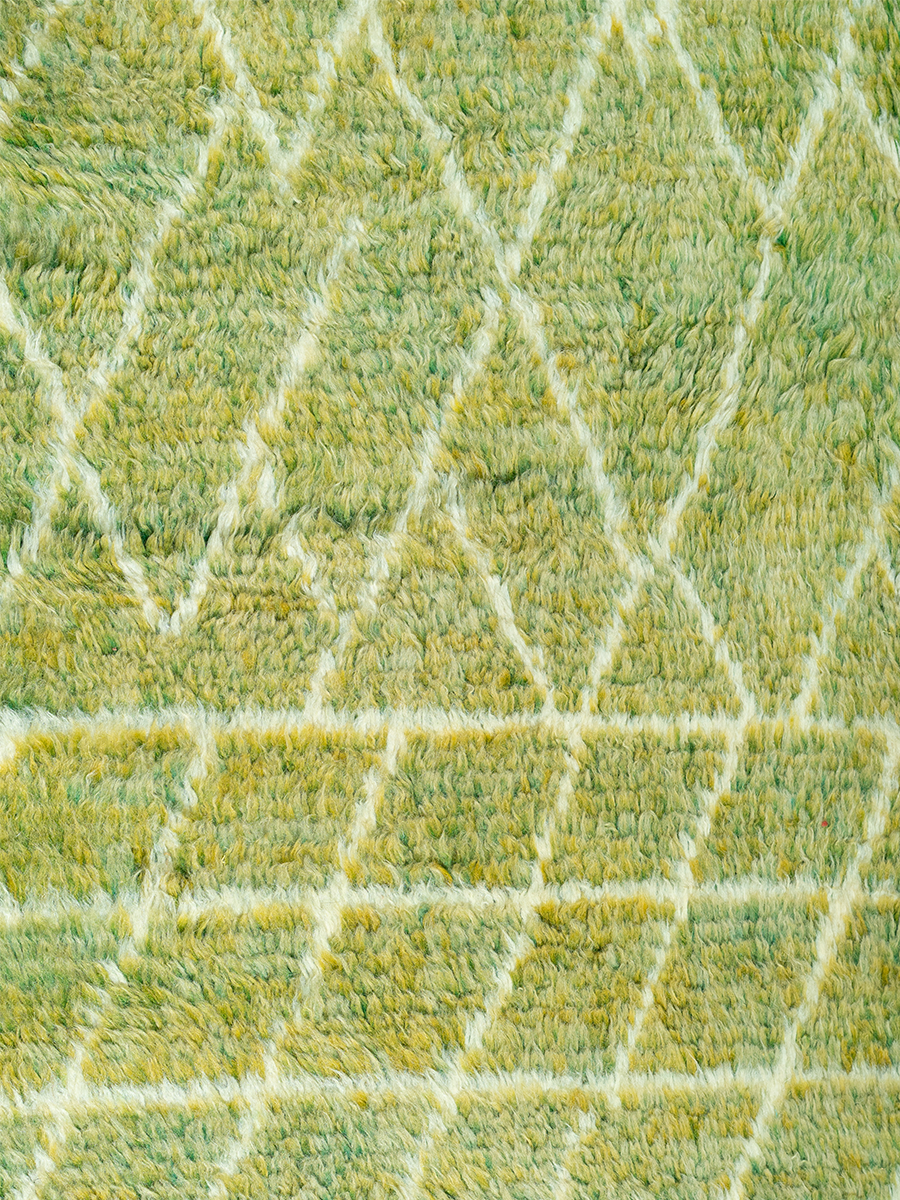Anzal’s Golden Moss Hand-Knot | 4'-11" x 8'-6"– Salam Hello