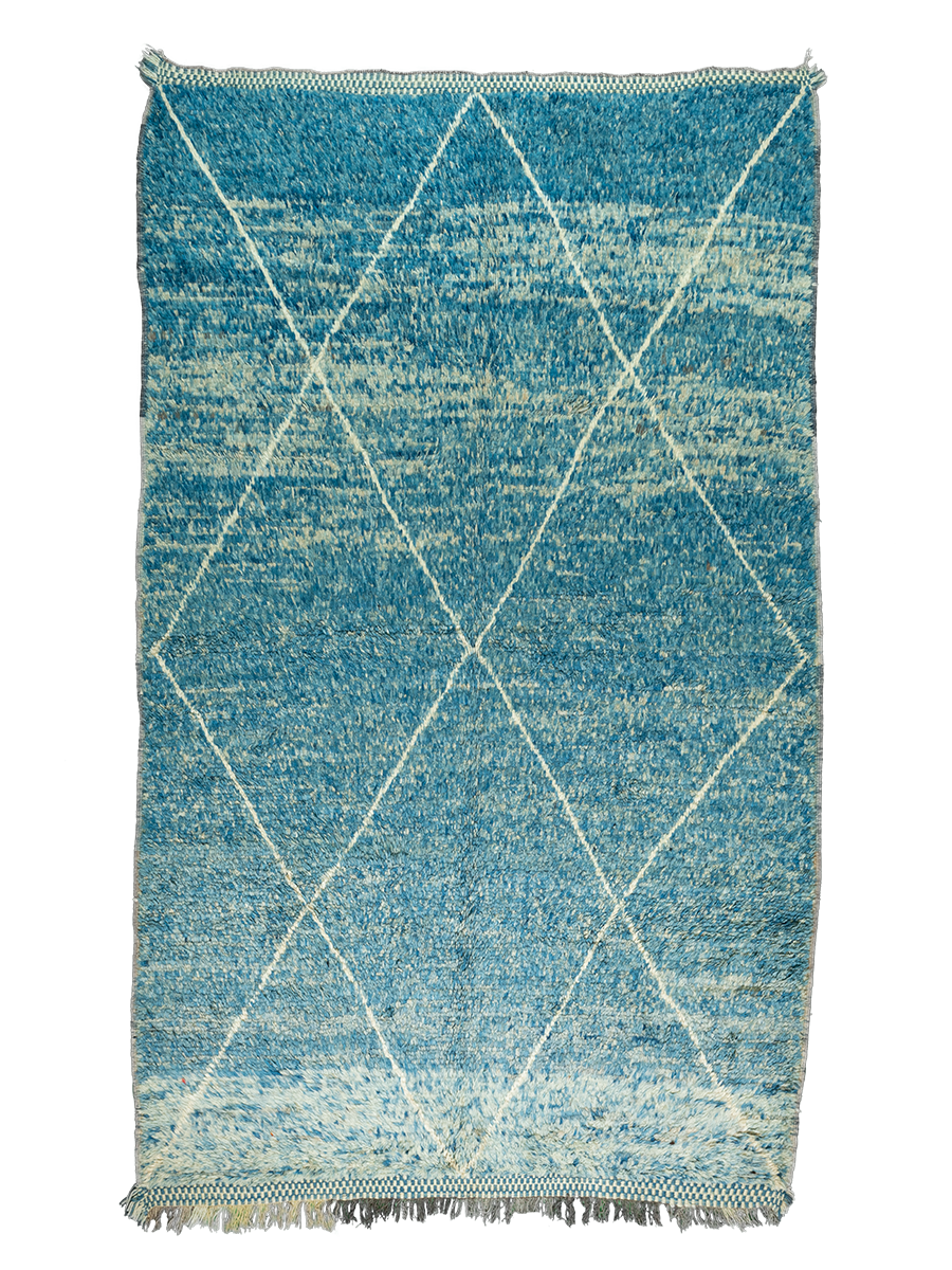 Anzal’s Marbled Indigo Hand-Knot– Salam Hello
