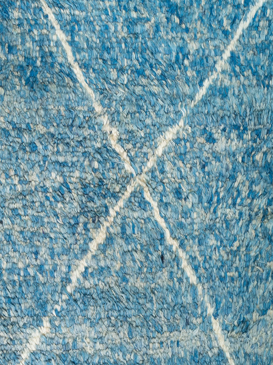 Anzal’s Marbled Indigo Hand-Knot | Salam Hello